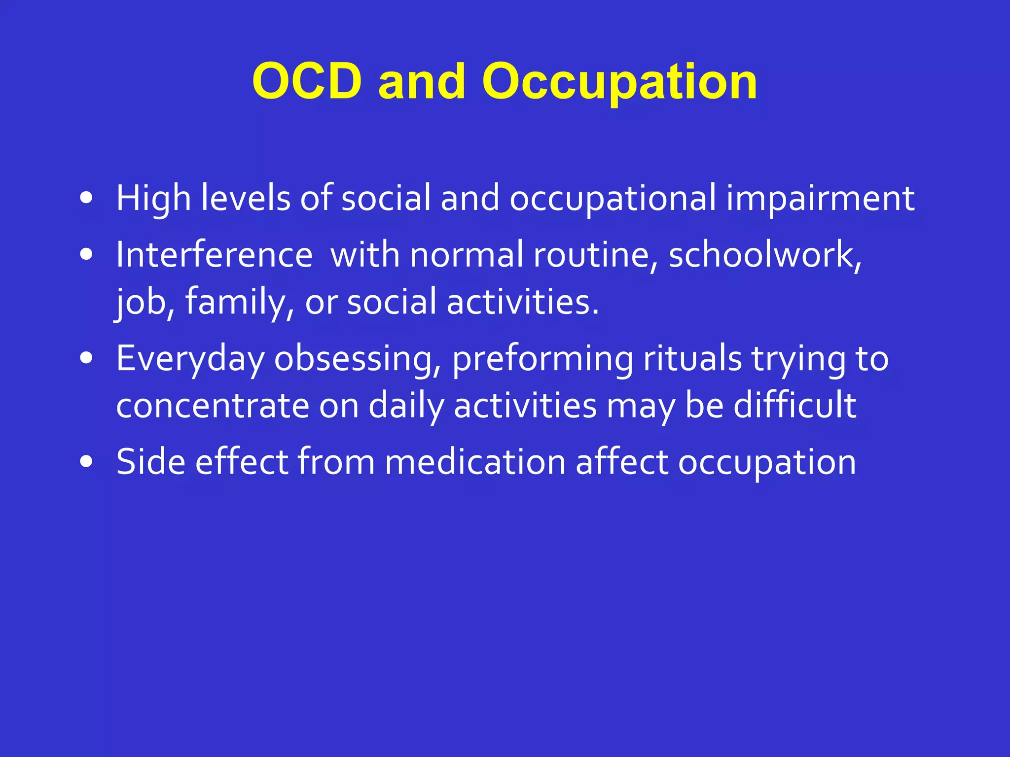 Obsessive Compulsive Disorder presentation | PPTX