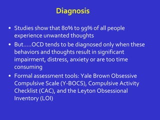 Obsessive Compulsive Disorder presentation | PPTX