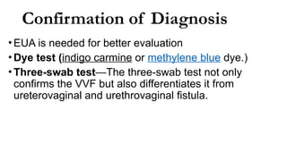 OBS Fistula obstetrics and gynecology ppt | PPTX