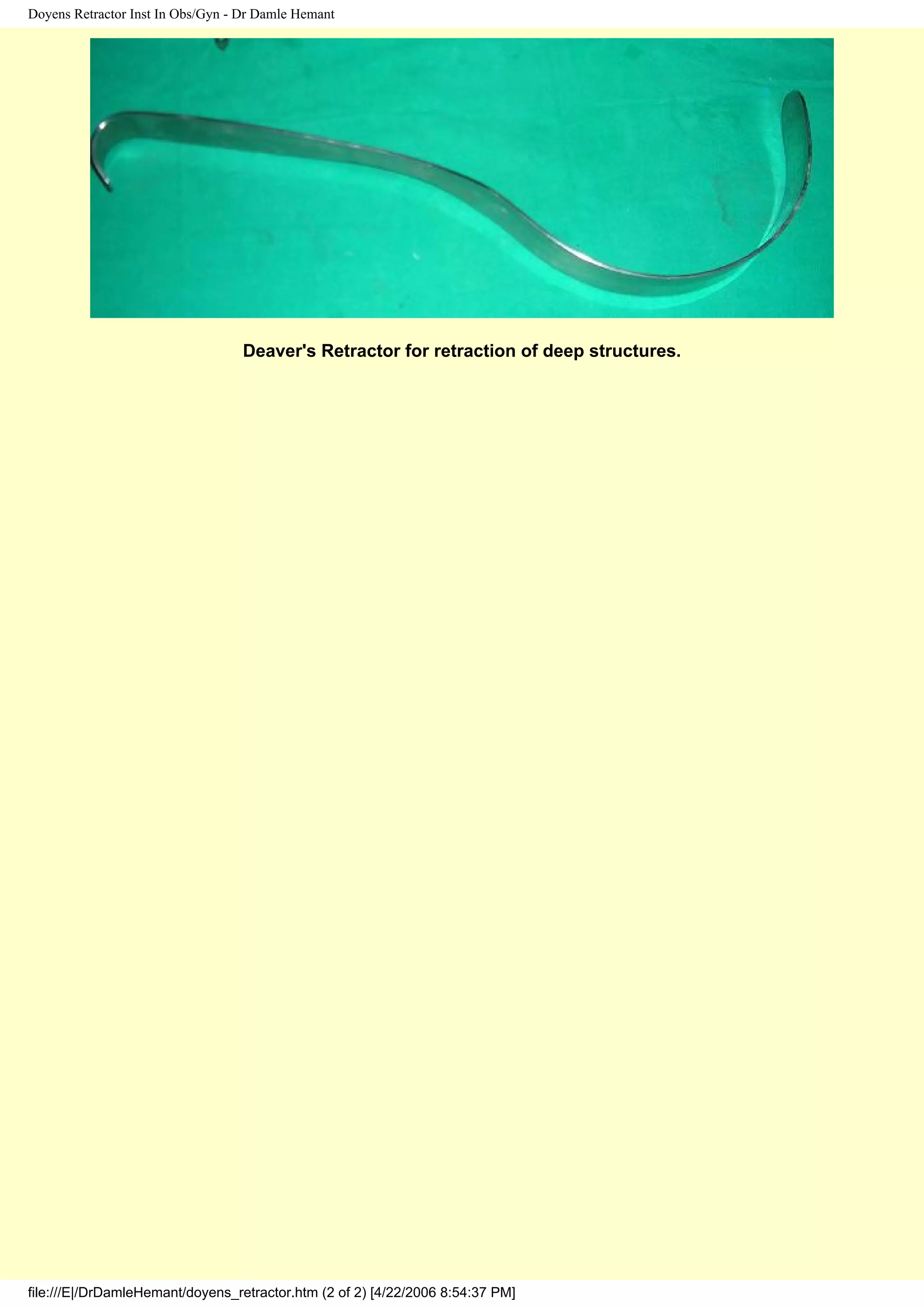 Instruments used in OBG Nursing | PDF