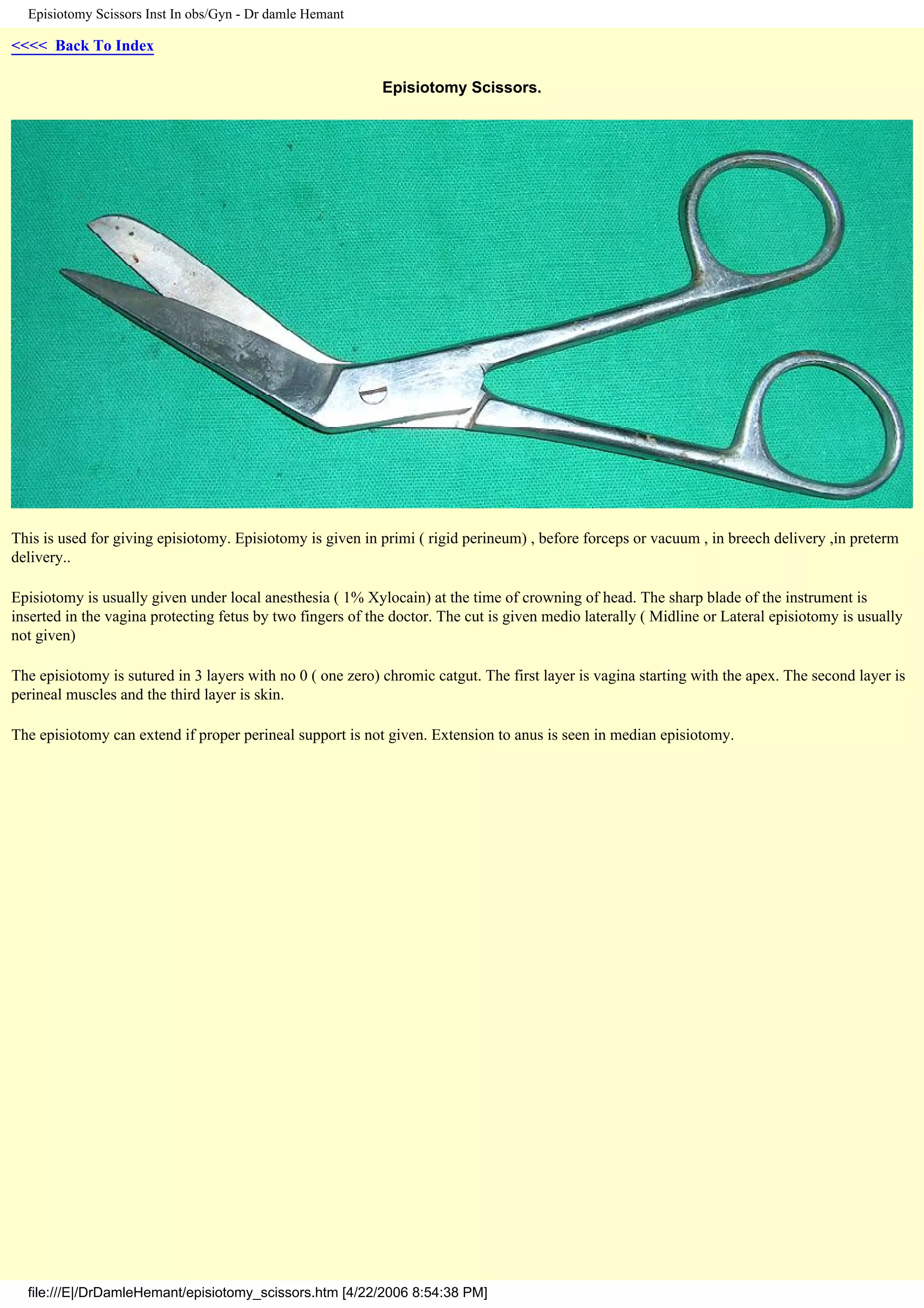 Instruments used in OBG Nursing | PDF