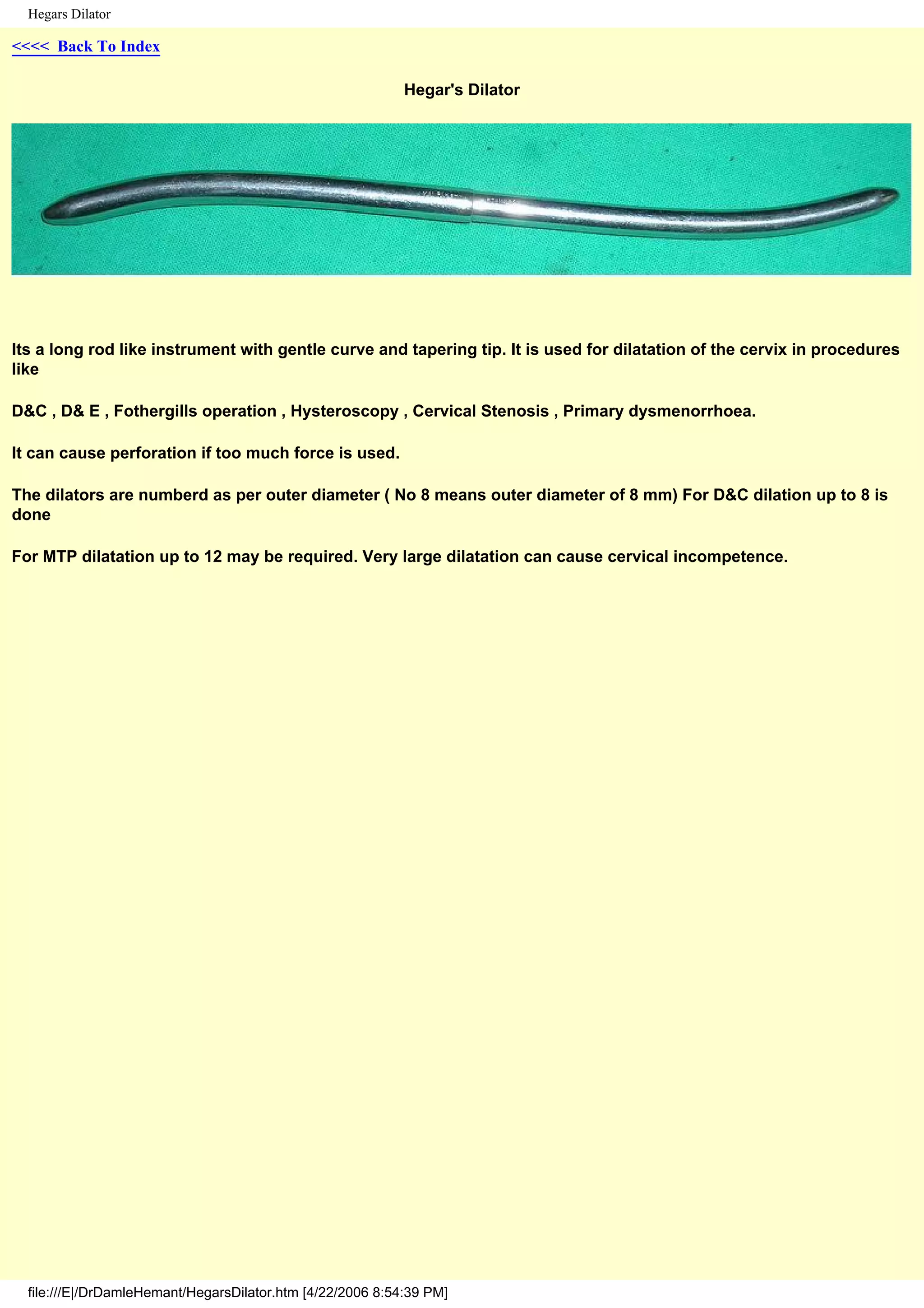 Instruments used in OBG Nursing | PDF