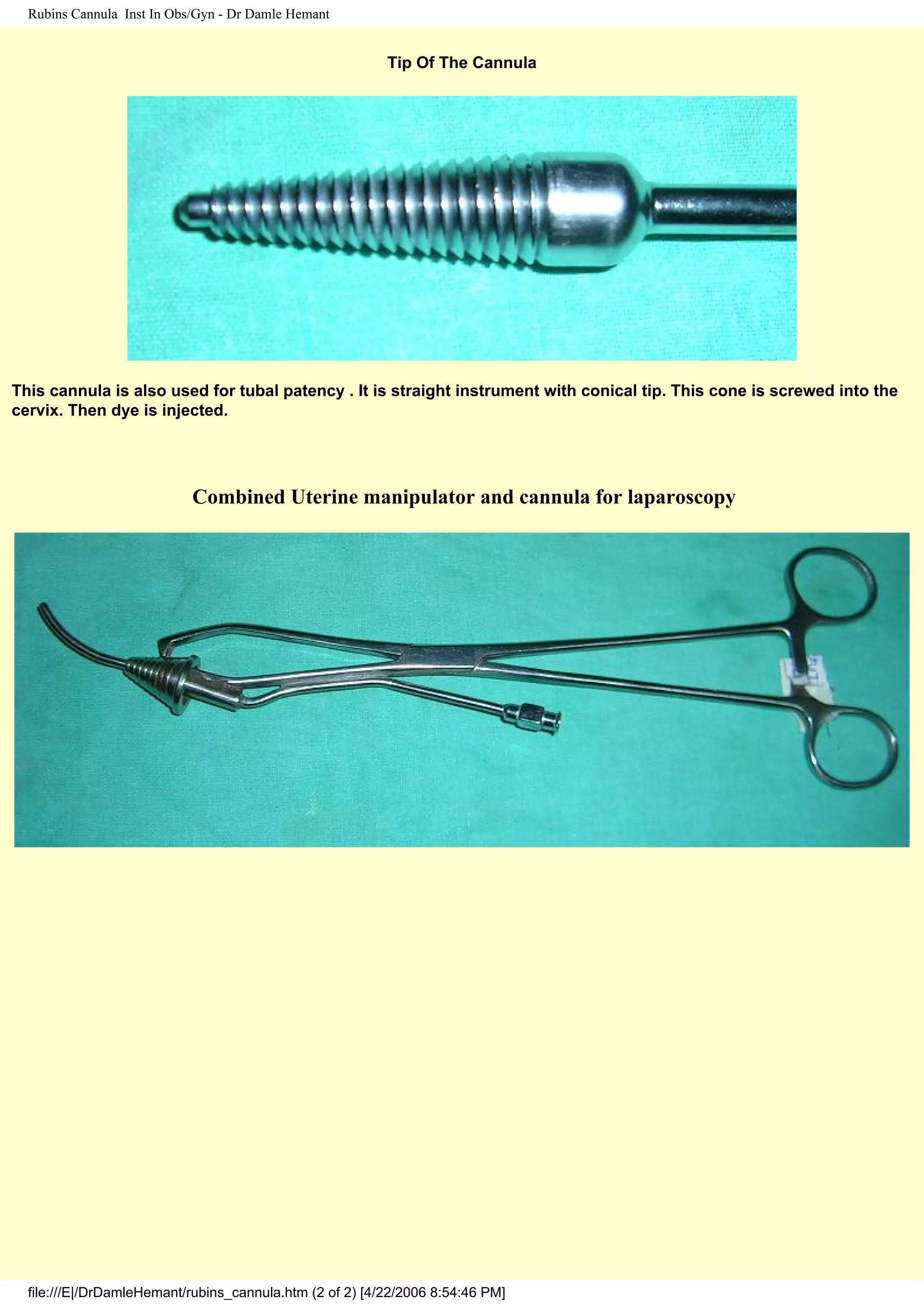 Instruments used in OBG Nursing | PDF