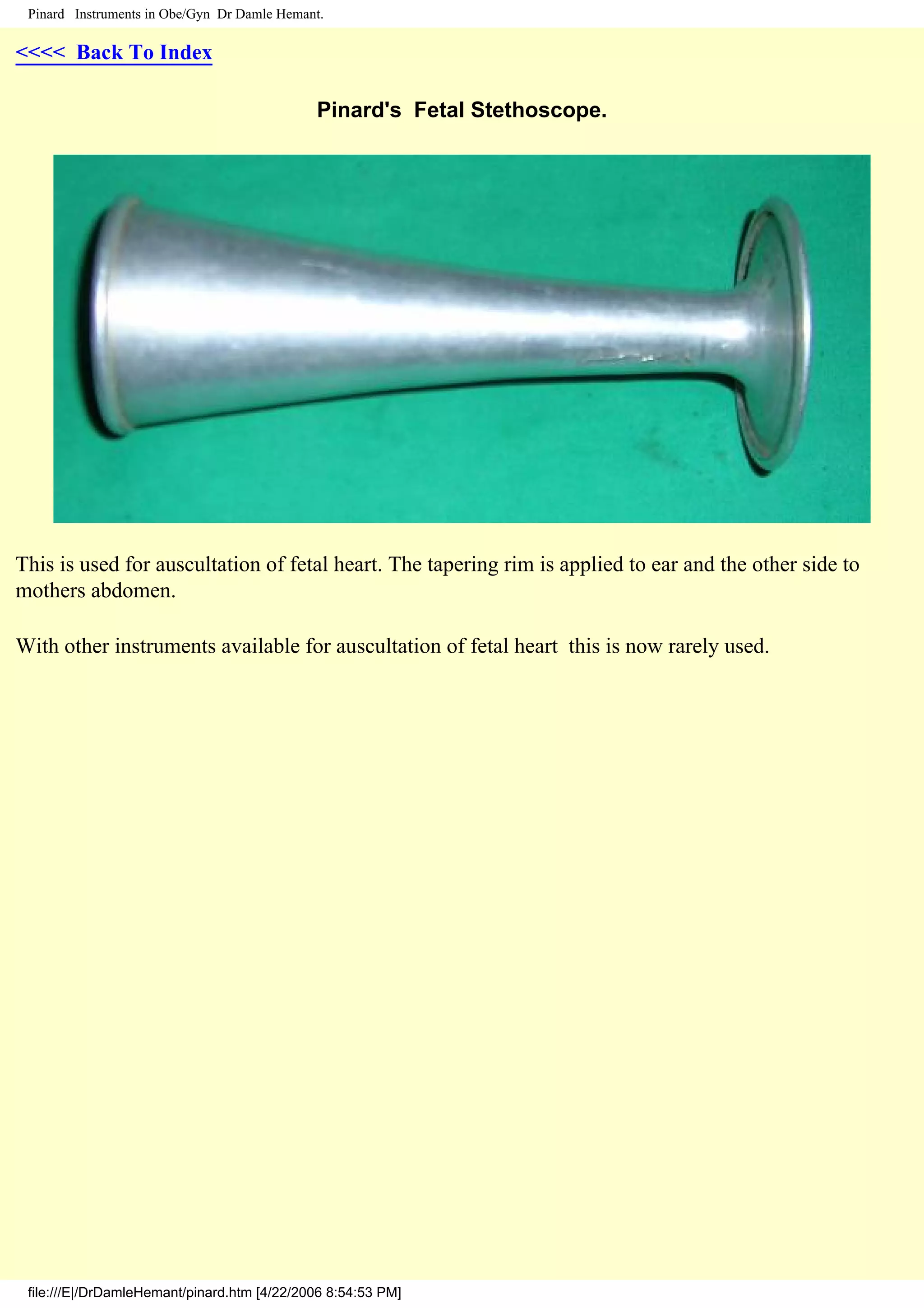 Instruments used in OBG Nursing | PDF