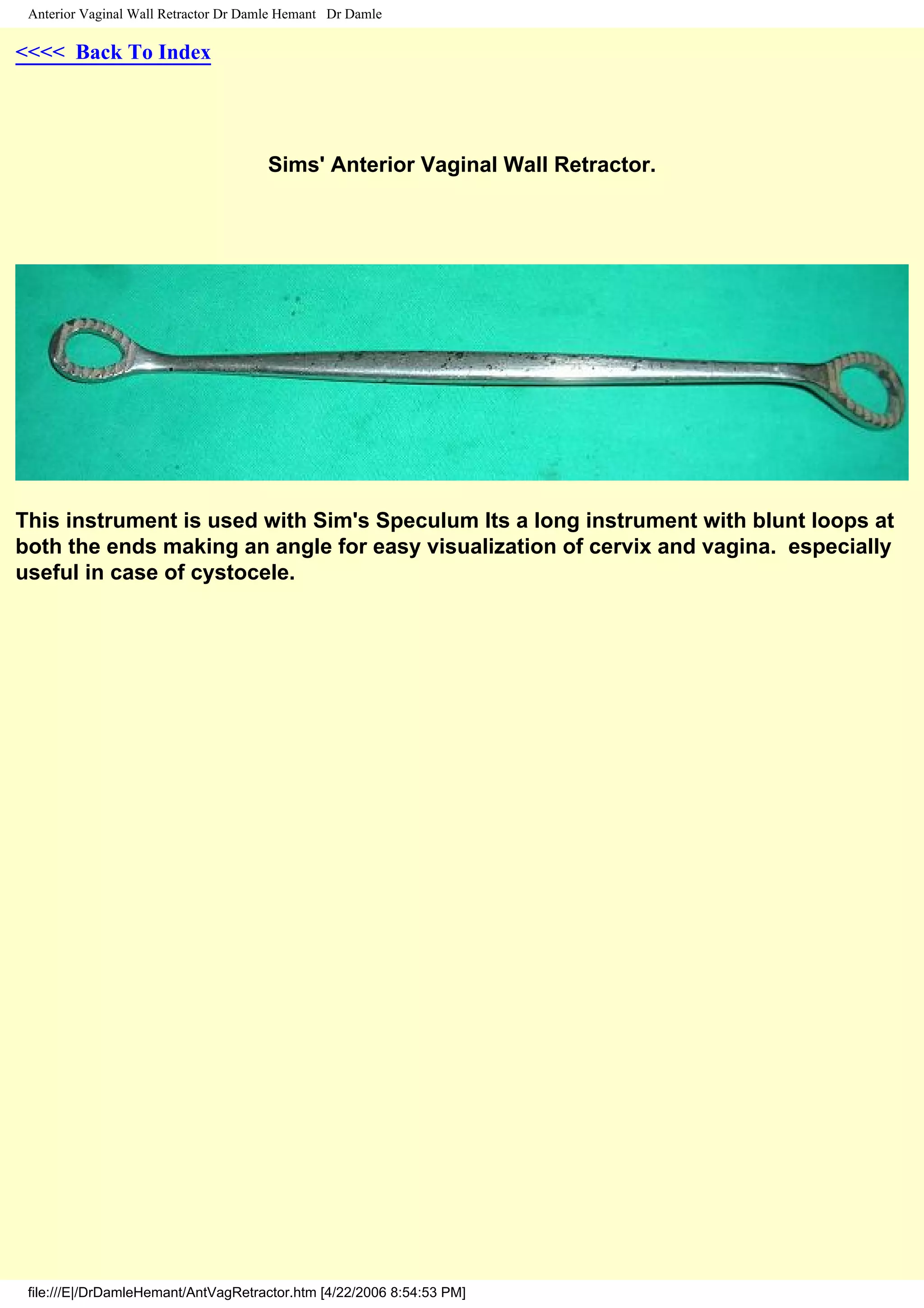 Instruments used in OBG Nursing | PDF