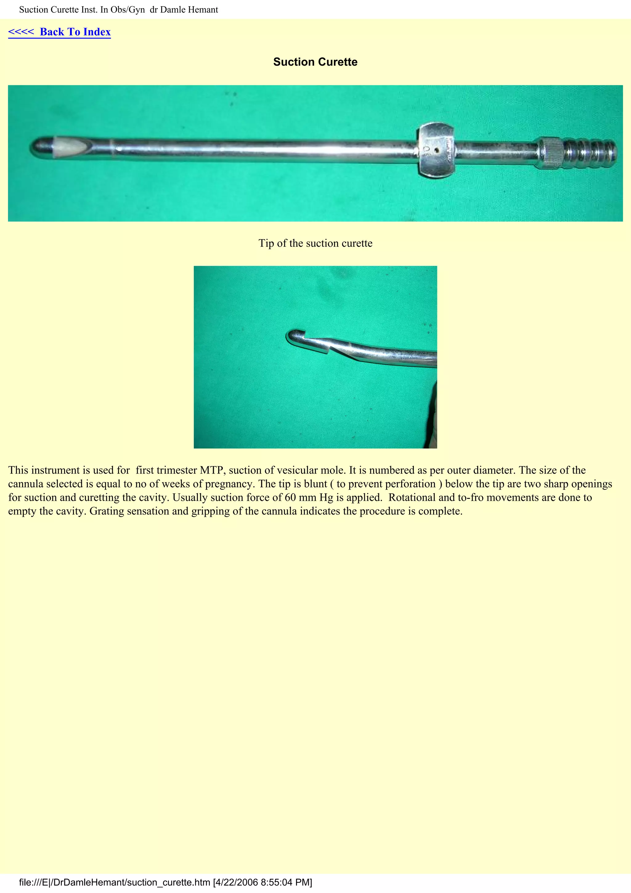 Instruments used in OBG Nursing | PDF