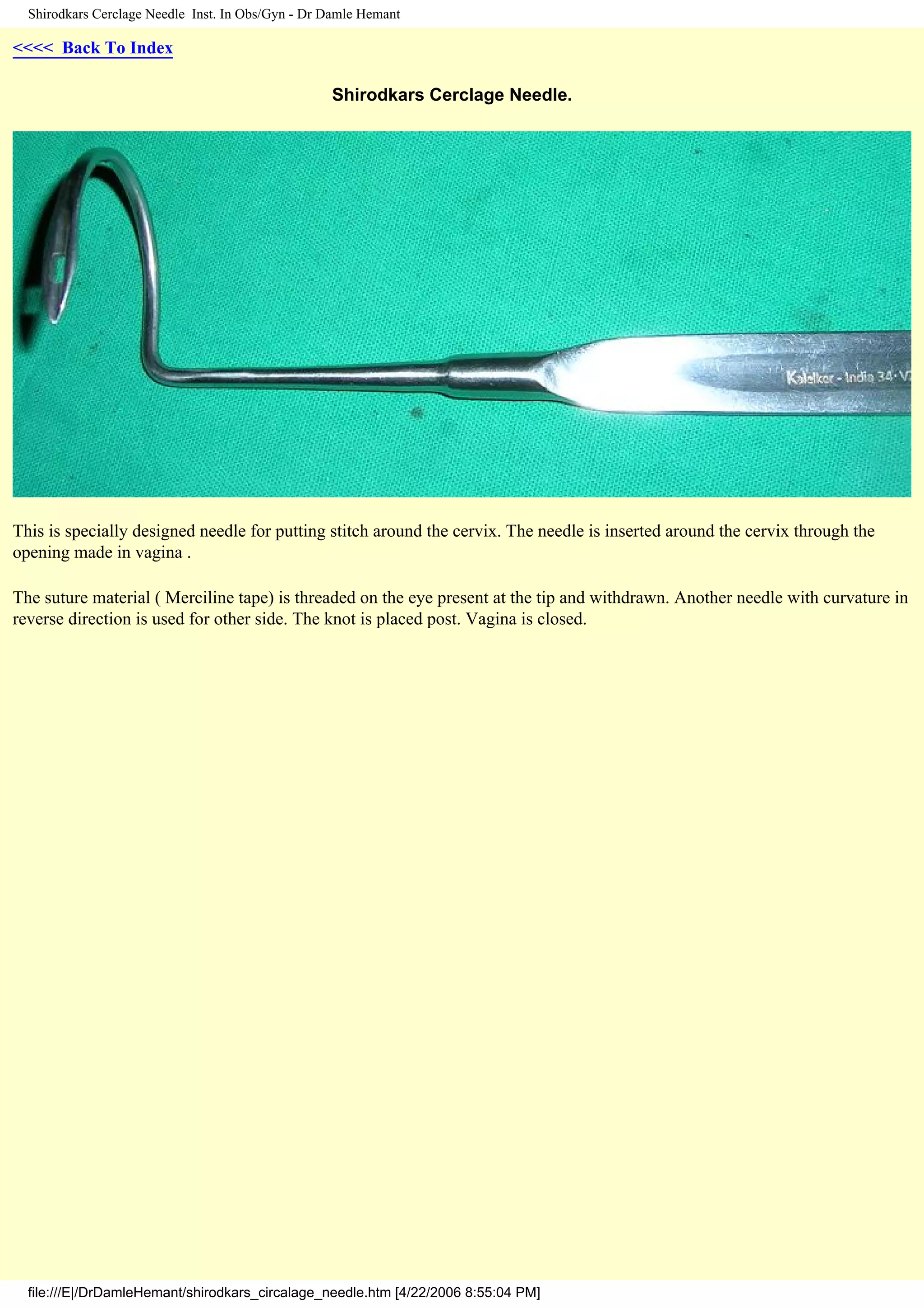 Instruments used in OBG Nursing | PDF