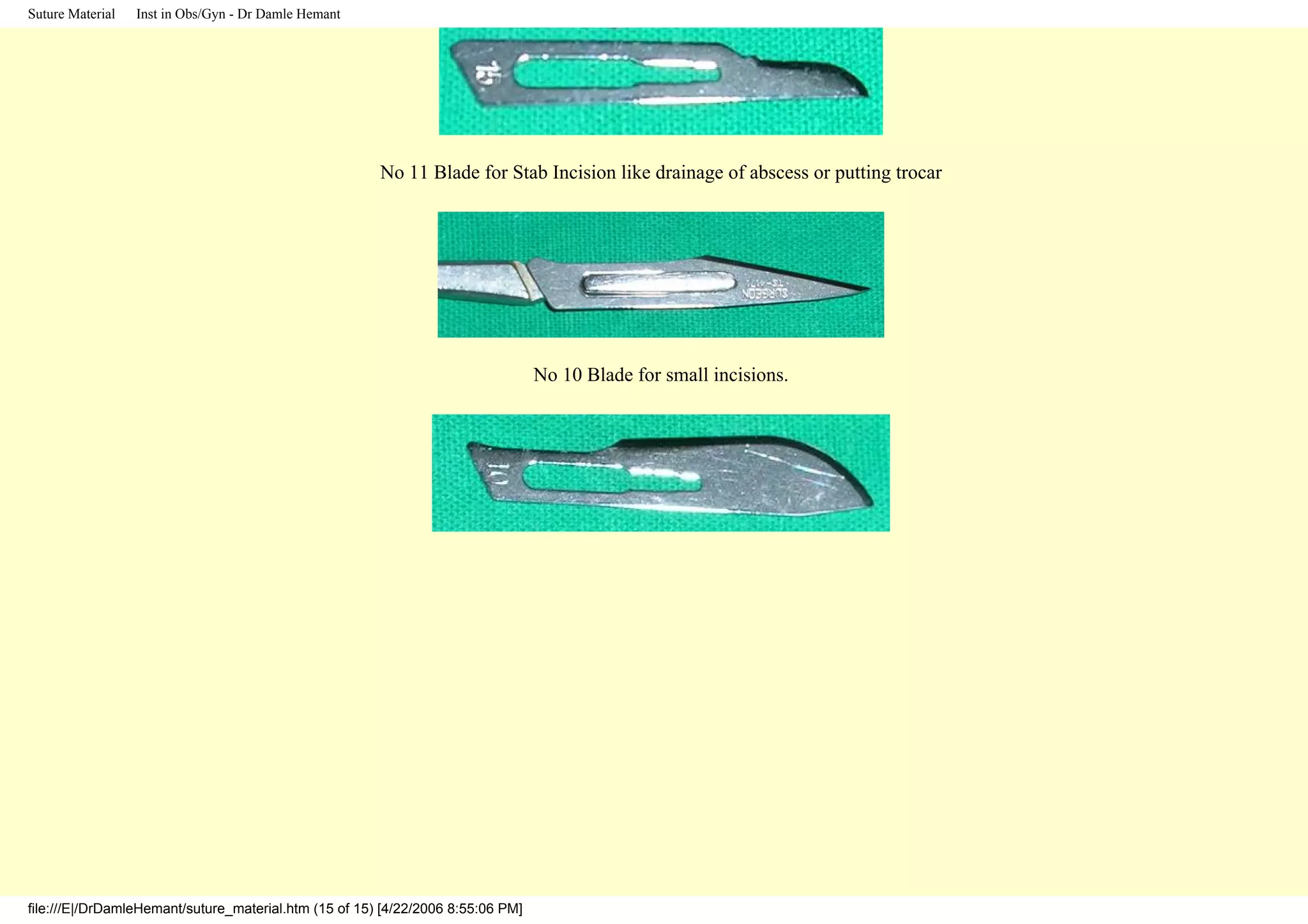 Instruments used in OBG Nursing | PDF