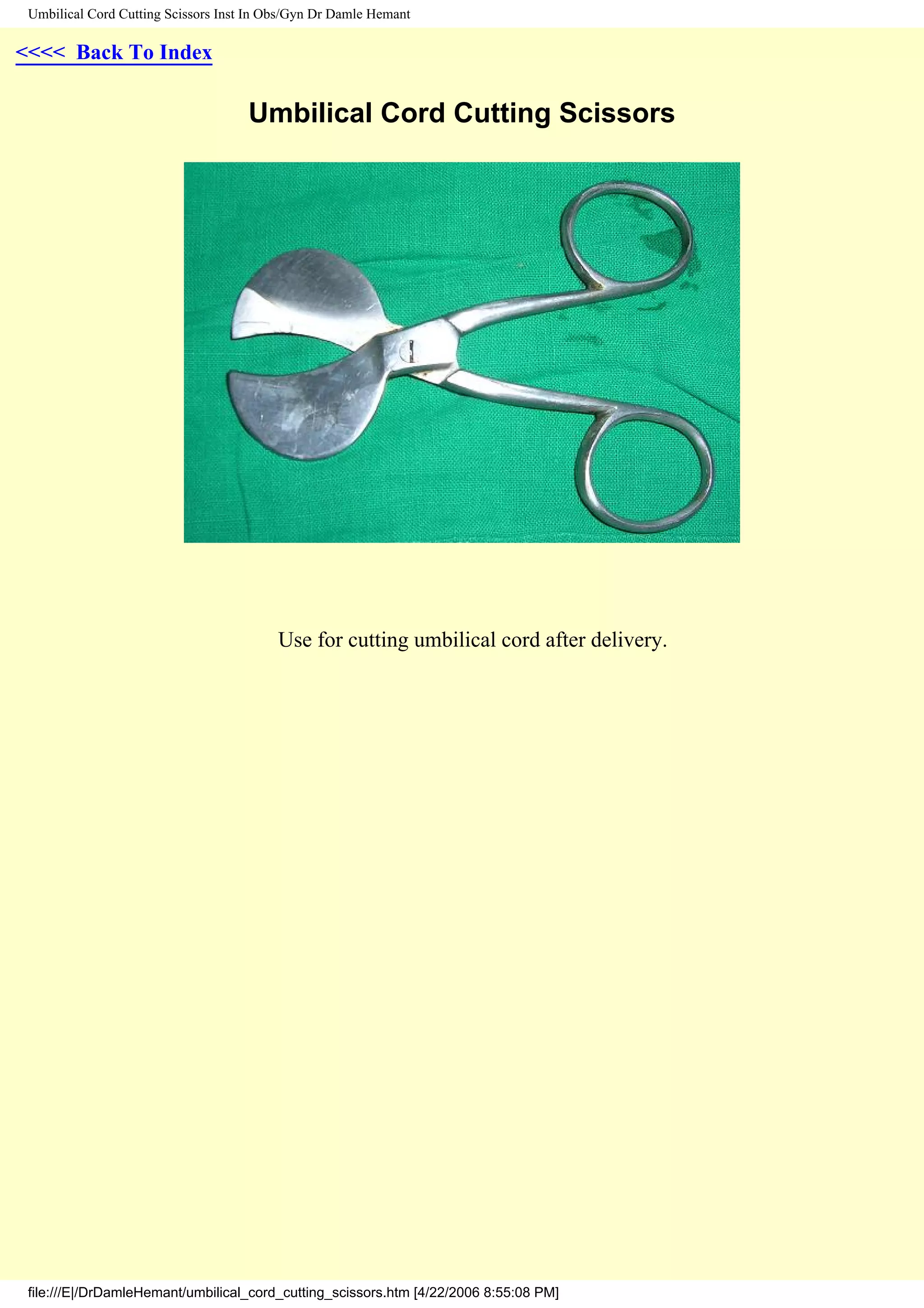 Instruments used in OBG Nursing | PDF