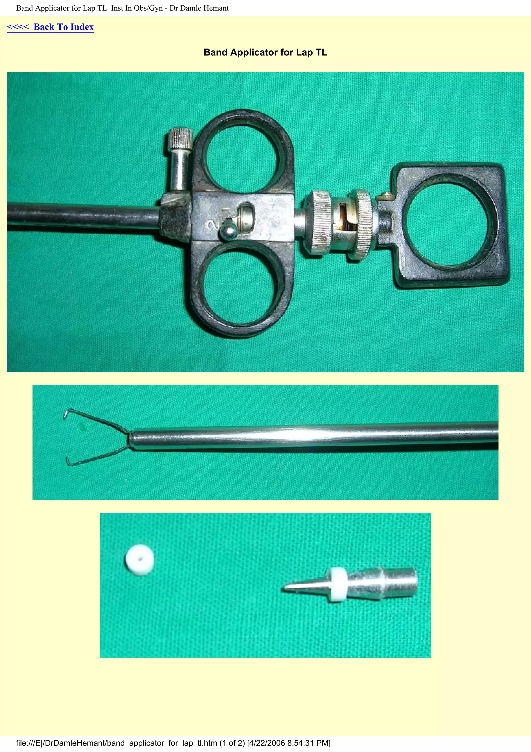 Instruments used in OBG Nursing | PDF