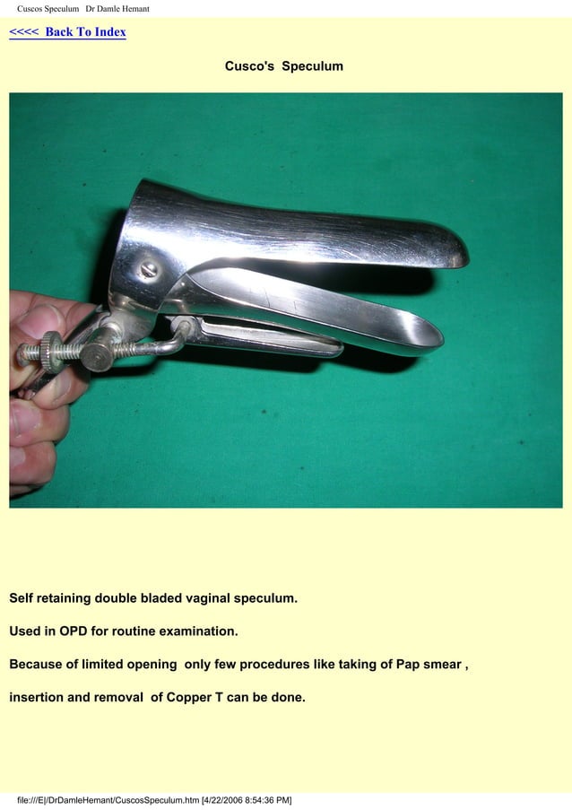 Instruments used in OBG Nursing | PDF