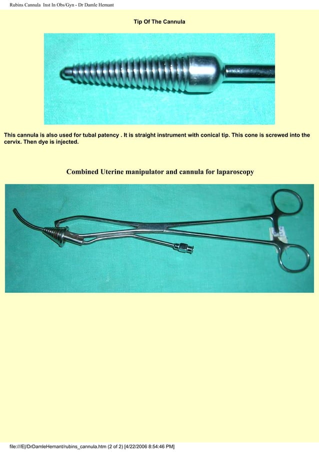 Instruments used in OBG Nursing | PDF