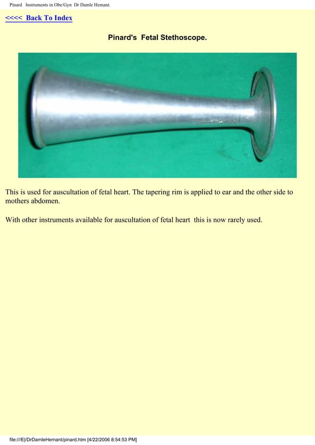 Instruments used in OBG Nursing | PDF