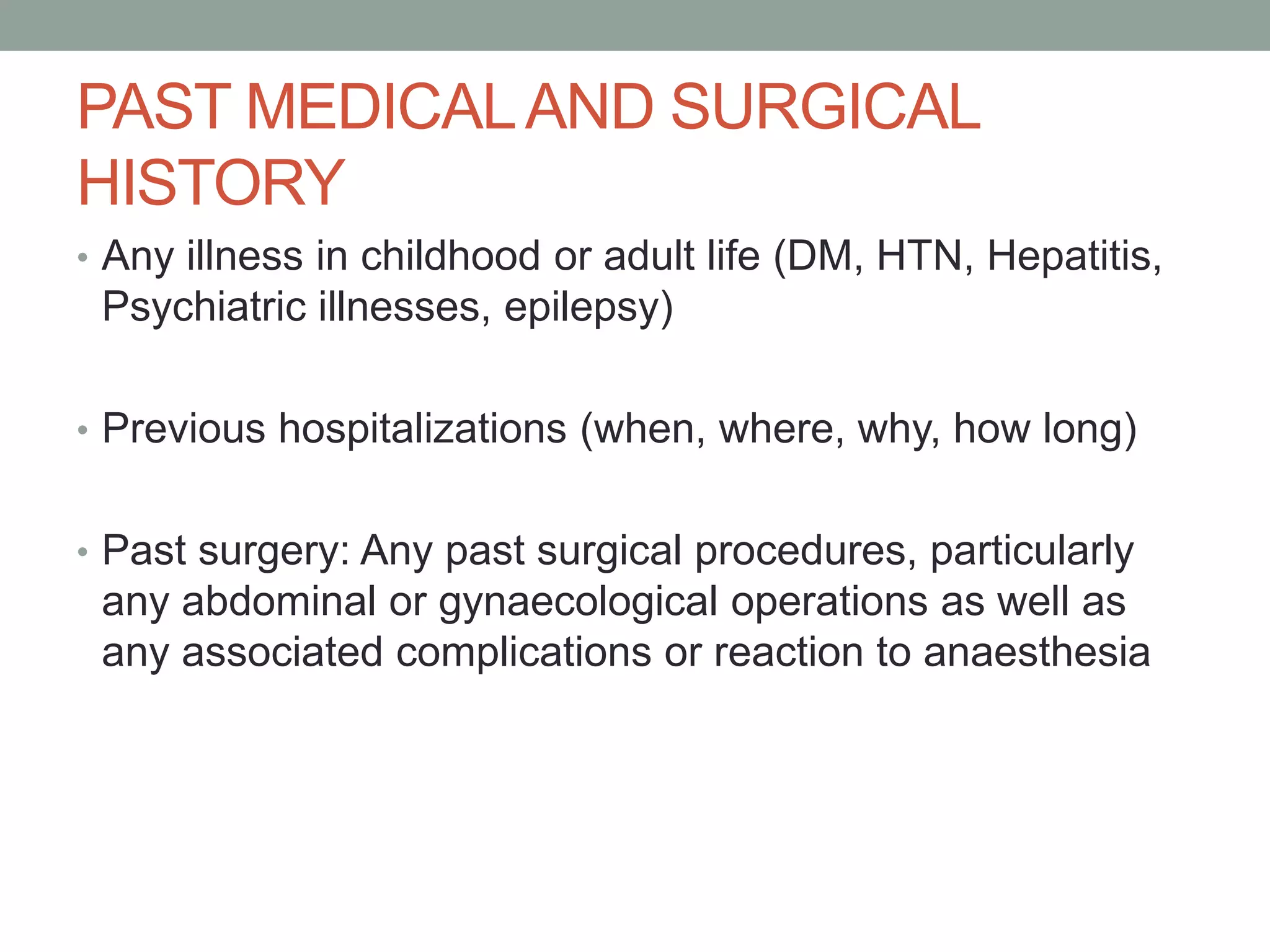 Obstetric History and Examination | PPTX