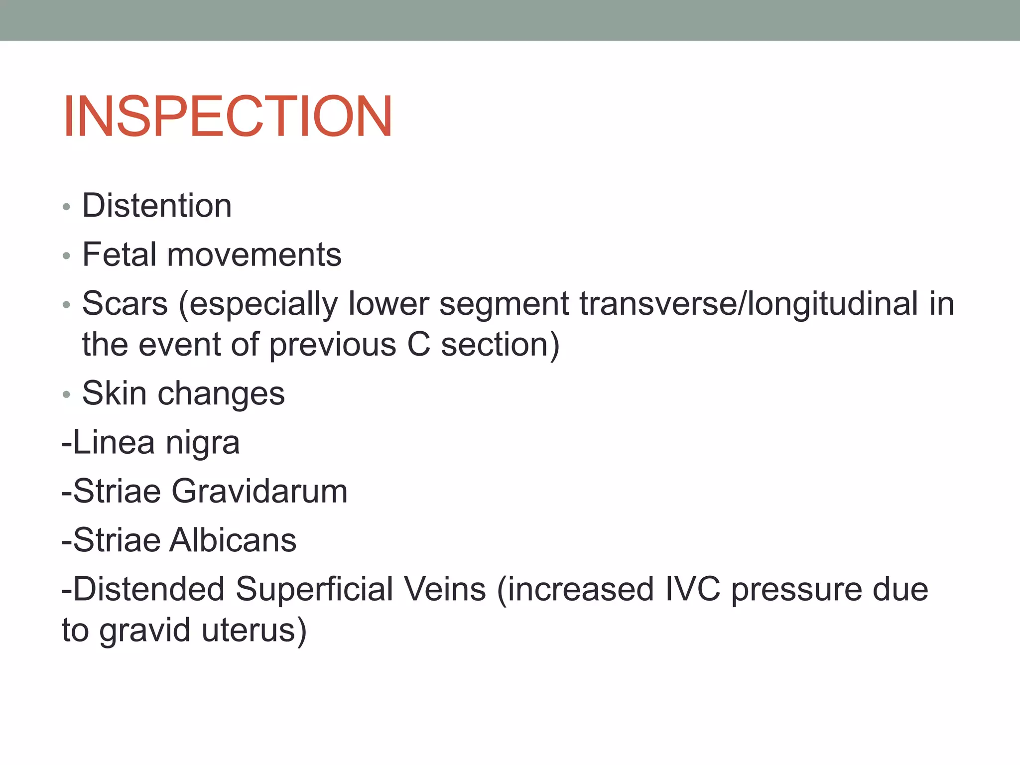 Obstetric History and Examination | PPTX