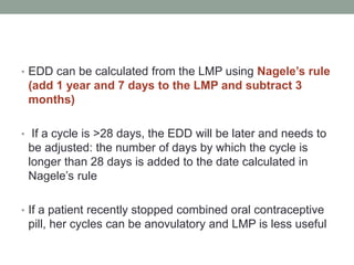 Obstetric History and Examination | PPTX