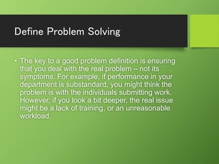 Short and Simple PPT on Probleming Solving | PPT