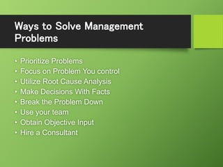 Short and Simple PPT on Probleming Solving | PPT