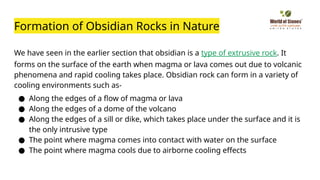 Obsidian Rock _ Meaning, Uses, Facts, Properties & Color.pptx