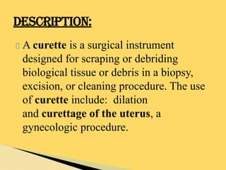 Gynecological and obstetrics Instruments | PDF