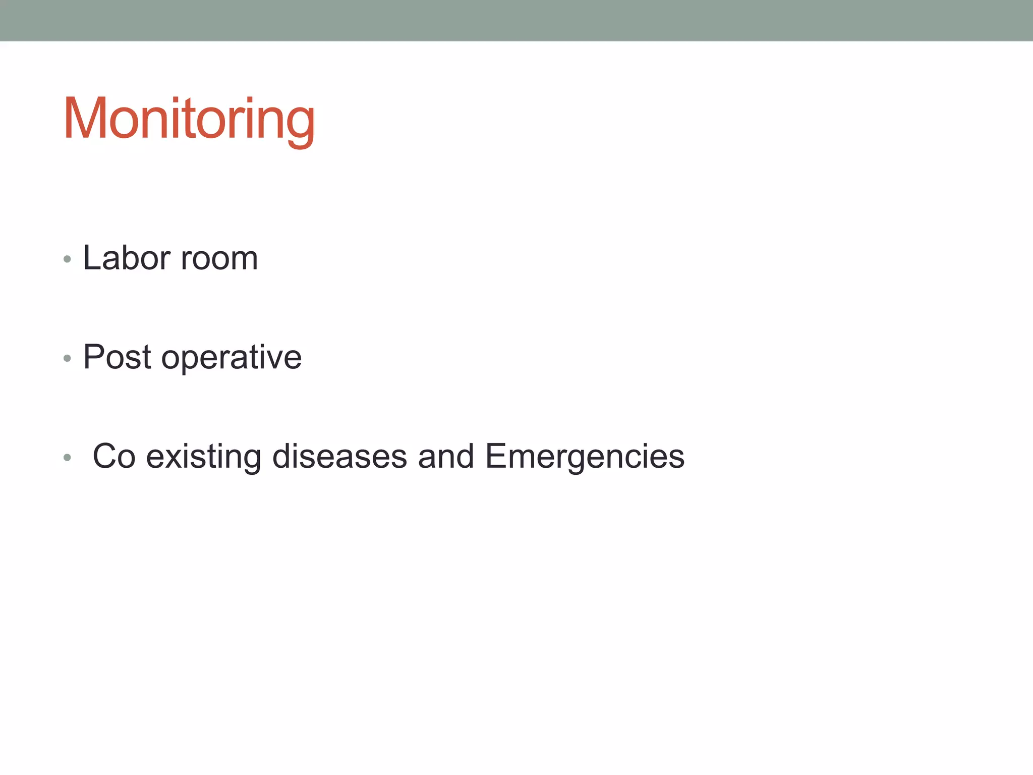 monitoring for Obstetrician | PPTX