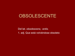 Obsolescencia | PPT