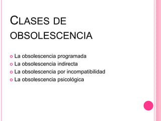 Obsolescencia programada | PPTX