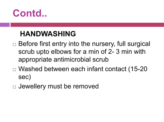 Infection control in NICU. pptx | PPTX | Parenting Babies and Toddlers ...