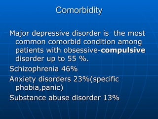 Obssessive Compulsive Disorders | PPT