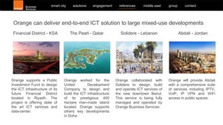 Orange Smart City in MENA, an outline | PPT