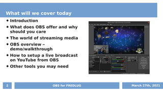 FREDLUG - Open Broadcast Studio - OBS | PPT