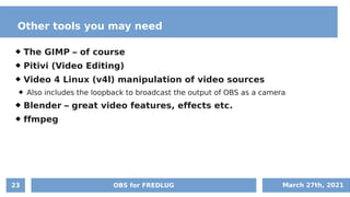 FREDLUG - Open Broadcast Studio - OBS | PPT