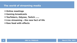 FREDLUG - Open Broadcast Studio - OBS | PPT