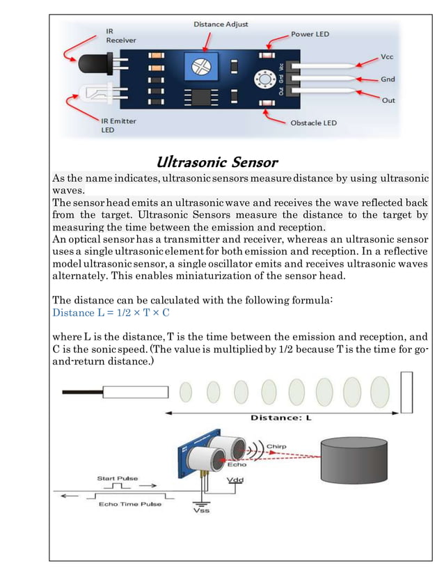 Obstacle and edge detector report. | PDF