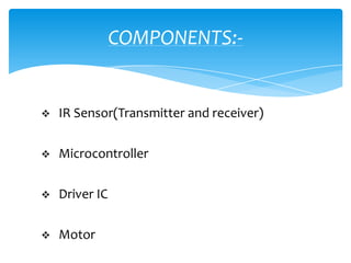 Obstacle avoidance robot | PPTX