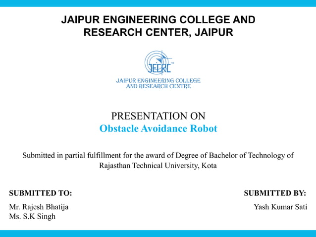 Obstacle Avoidance Robot | PDF