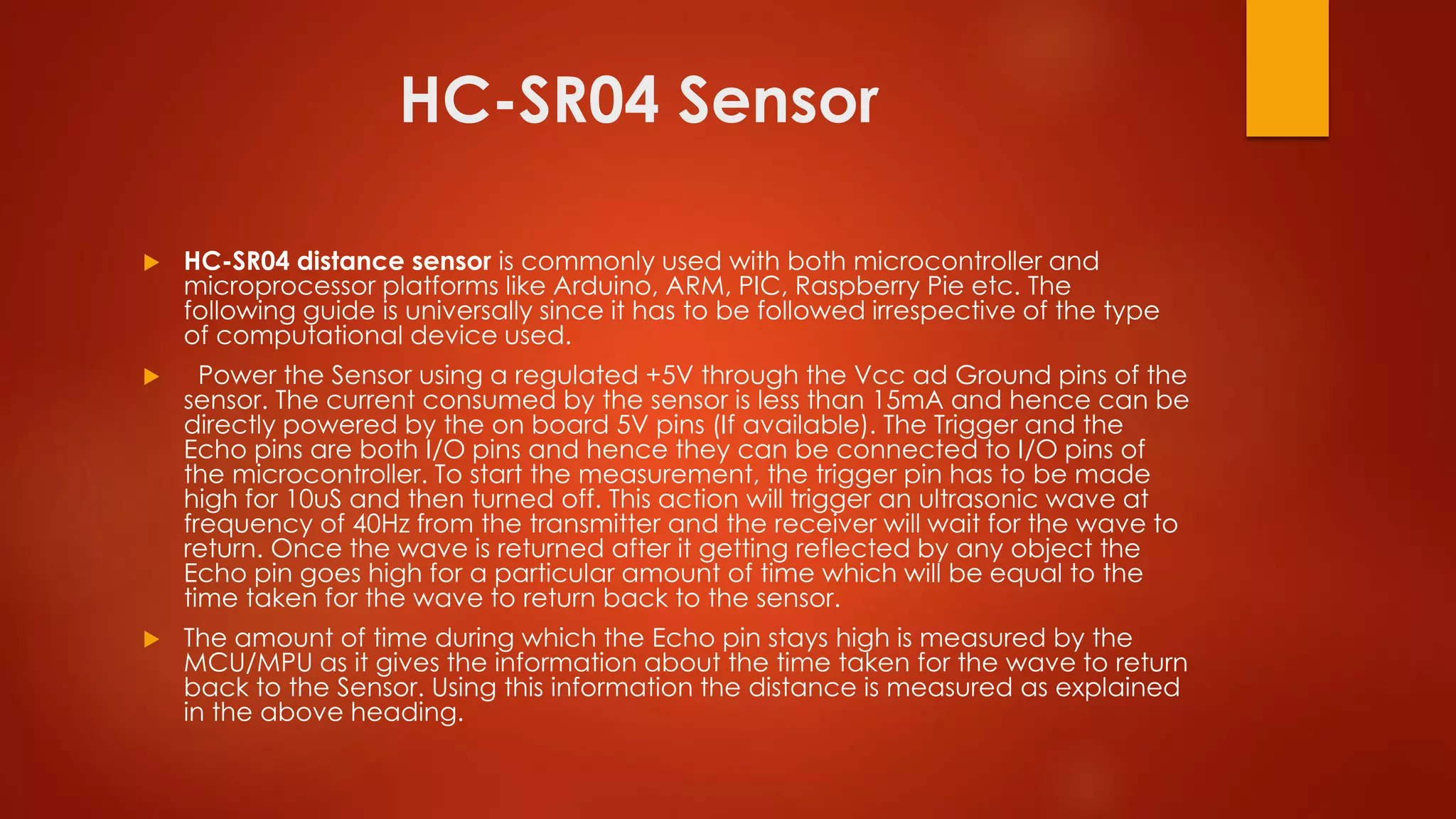 Obstacle avoiding car project slide | PDF