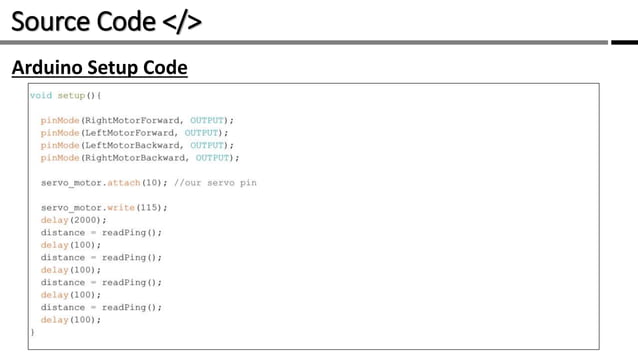 Obstacle Avoidance Robot Powered By Arduino Pptx Robotics Technology And Computing