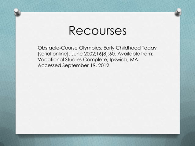 Obstacle course olympics | PPTX