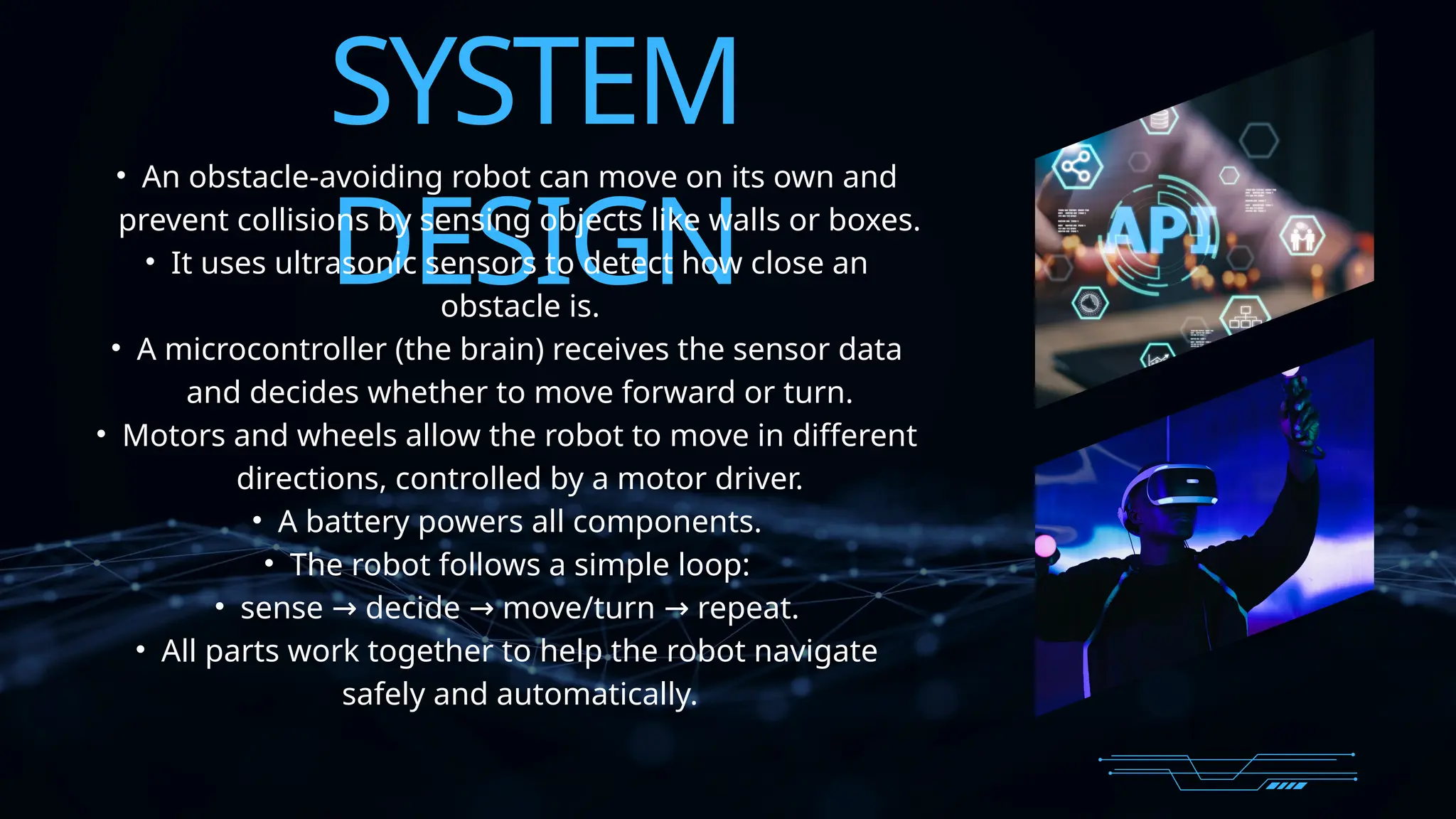 obstacle avoiding robot ppt very good ppt | PPTX