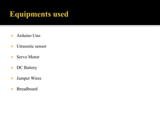 OBSTACLE DETECTOR.pptx | Robotics | Technology & Computing
