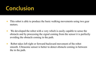 OBSTACLE DETECTOR.pptx | Robotics | Technology & Computing