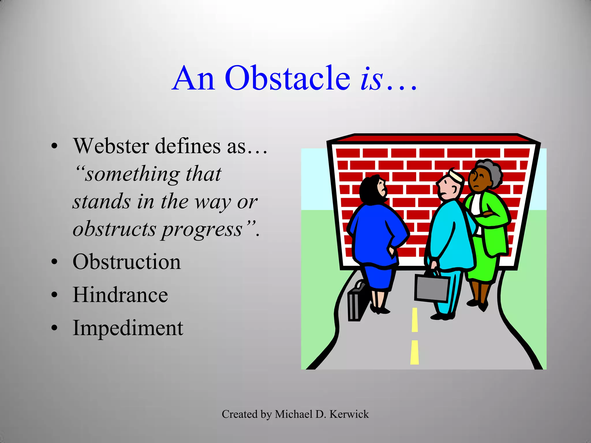 Overcoming Obstacles | PDF