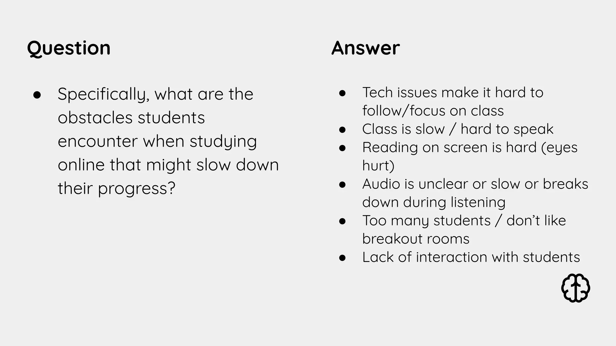 Obstacles to language learning progress in an emergency remote teaching ...