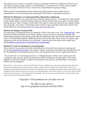 7 Obstacles To Enterprise Agility | PDF