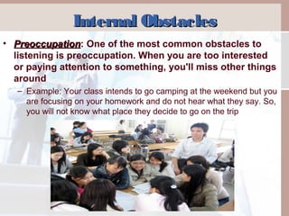 Obstacles to ineffective listening(w3) | PPT