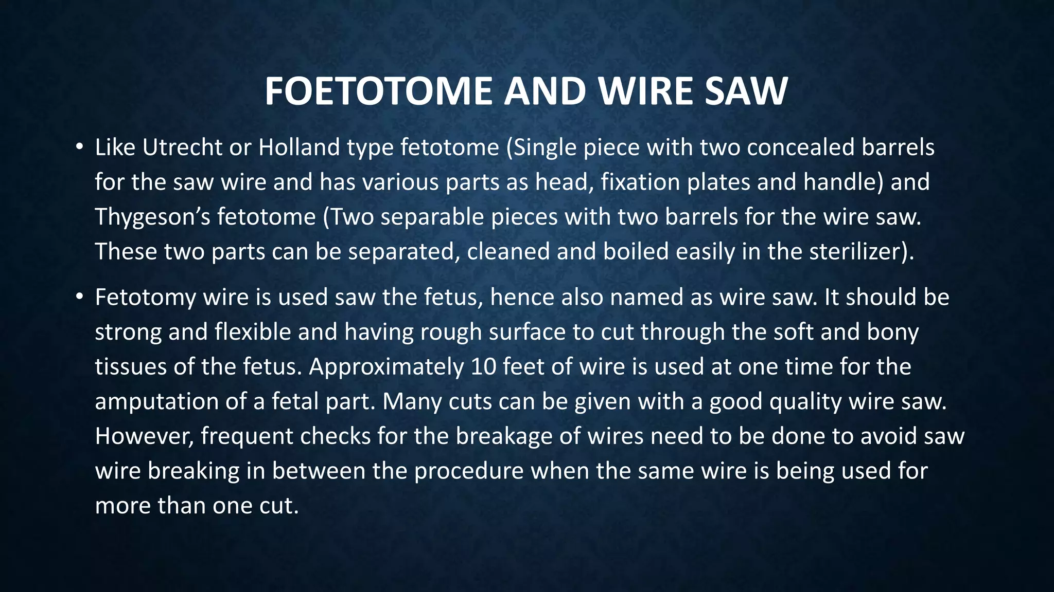 Obstectrical instruments and their uses | PPTX