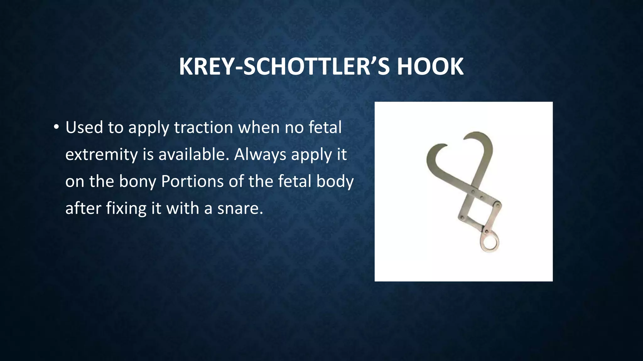 Obstectrical instruments and their uses | PPTX