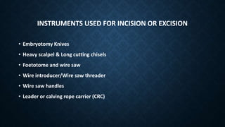 Obstectrical instruments and their uses | PPTX