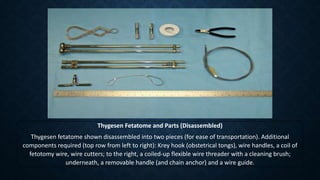 Obstectrical instruments and their uses | PPTX
